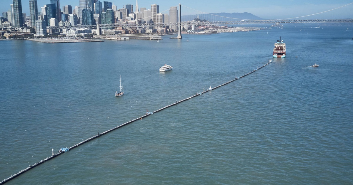 The Ocean Cleanup: System 001 has launched into the pacific.