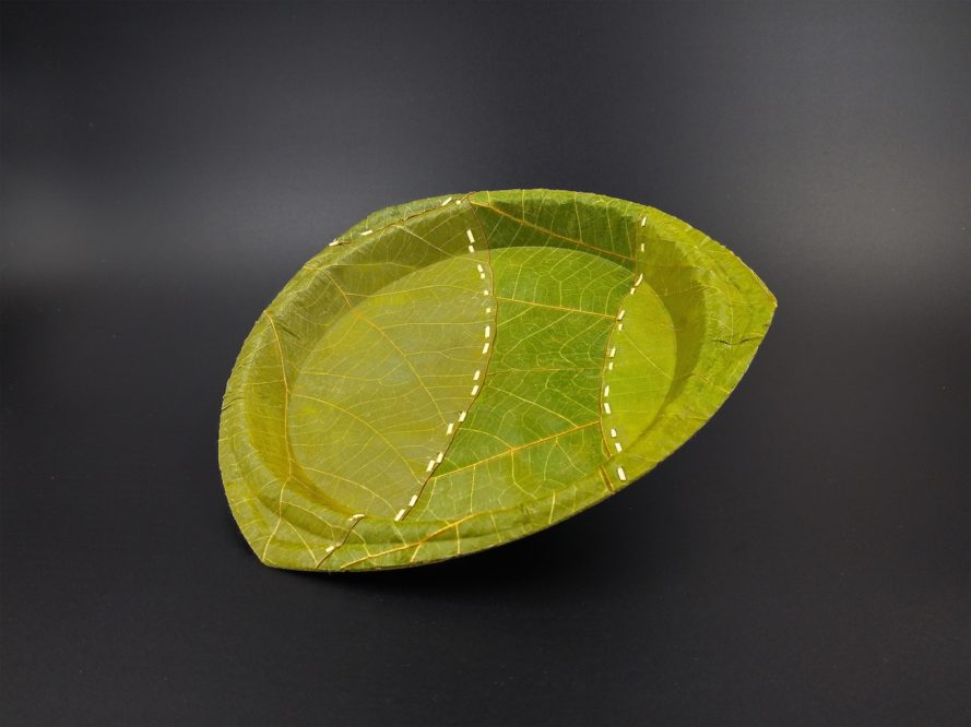 GERMANY: Zero-waste bowls made entirely from leaves.