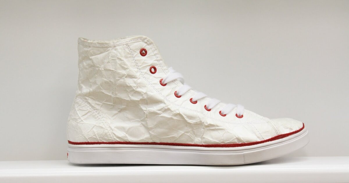 SUSTAINABILITY: Shoes made from paper.