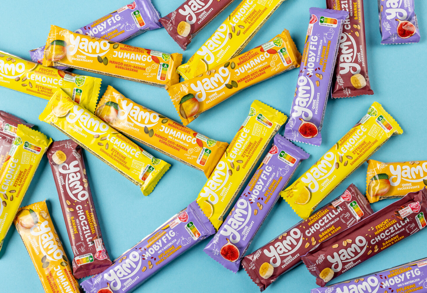 YAMO: Home compostable packaging for snack bars.