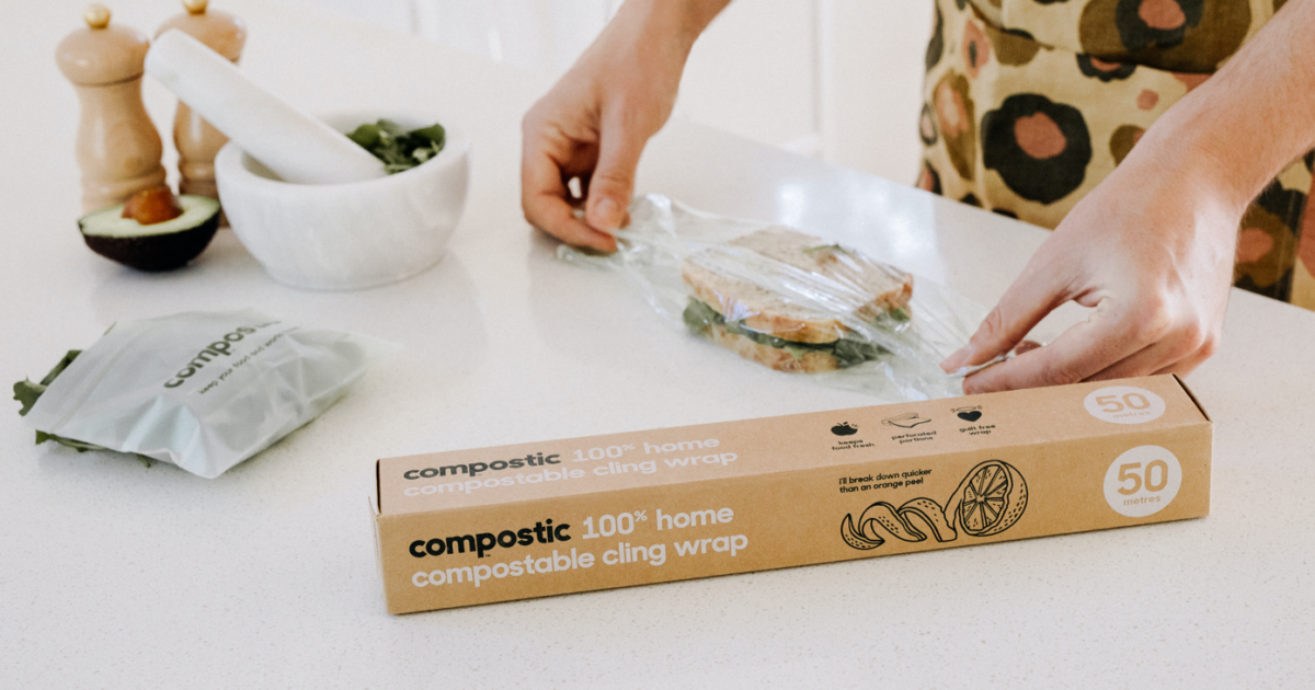 ZERO WASTE: Compostable Cling Wrap.